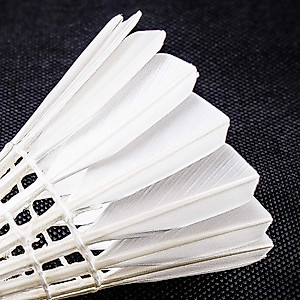 Senston A30 Badminton Shuttlecocks 12 Pack Sports Birdies Shuttlecock for Outdoor Indoor Sports Activities Badminton Birdies with High Stability and Durability Badminton Ball