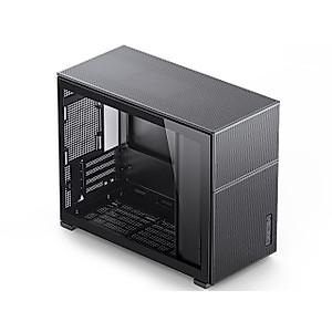 JONSBO D31 MESH Black Micro ATX Computer Case, M-ATX/ITX Mainboard/Support RTX 4090(335-400mm) GPU 360/280AIO,Power ATX/SFX: 100mm-220mm Multiple Tool-Free Design,Black