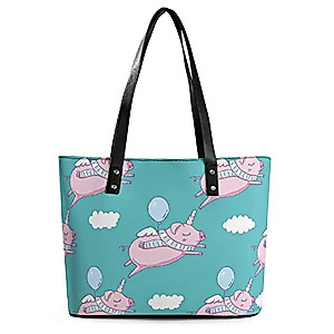 Womens Handbag Pigs Leather Tote Bag Top Handle Satchel Bags For Lady