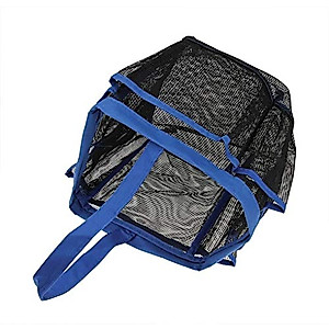 IPENNY Mesh Shower Caddy, Quick Dry Shower Tote Bag Oxford Hanging Toiletry and Bath Organizer with 8 Storage Compartments for Shampoo, Conditioner, Soap and Other Bathroom Accessories