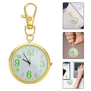 2pcs Pocket Watch Casual Watch Nurses Digital Watch Elderly Alloy Watch Nurses Watch Digital Watches for Watch Kid Watch Exam Form Large Dial Child Ordinary Glass Mirror