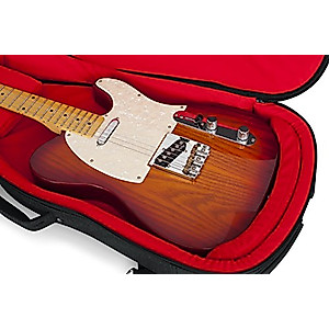 Gator Cases Transit Series Electric Guitar Gig Bag; Charcoal Black Exterior (GT-ELECTRIC-BLK)