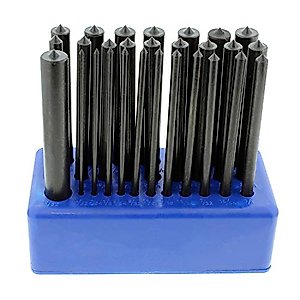 ABN Hole Transfer Punch Set for Steel, Wood, Etc – SAE Transfer Set – 28 Piece Transfer Punch Set 3/32 to 17/32in
