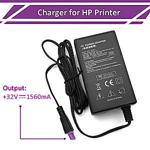 32V 1560mA AC Adapter for HP Photosmart B210 C7250 C7280 C310 OfficeJet 7400A 6500 7612 J4550 4500 Printer All-in-One 4500 J4540 C6180 6000 4500 Wireless Printer Charger Cord