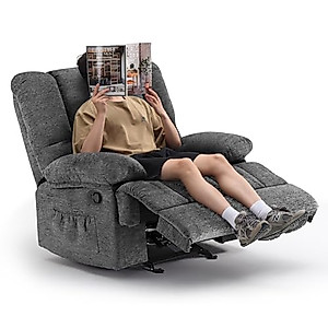 STARY Power Lift Recliner Chair with Massage and Heat for Elderly People, USB Ports and Cup Holders