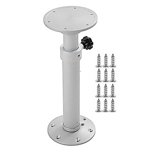 Adjustable Table Leg, Frosted 445‑685mm Aluminum Alloy Removable Telescopic RV Table Stand for Boats for Balconies for Camper
