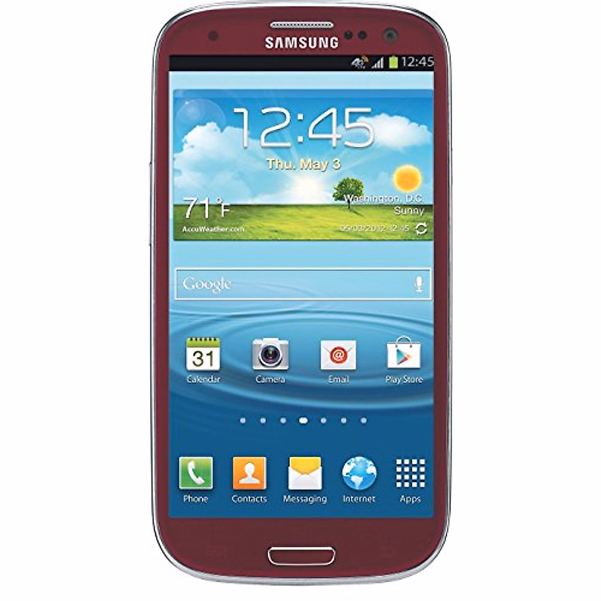 Samsung Galaxy S3 I747 16GB Unlocked GSM 4G LTE Android Smartphone - Red