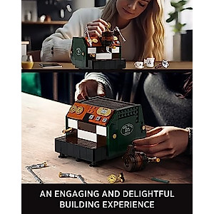 Nifeliz Coffee Machine, Semi-Automatic Espresso Machine Building Model Toy, Delightful Coffee Maker Display Set for Adult Gift Giving (426 Pieces)