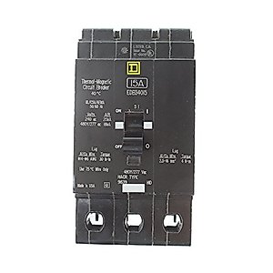 EDB34015 SQUARE D SCHNEIDER ELECTRIC Bolt-on EDB Circuit Breaker