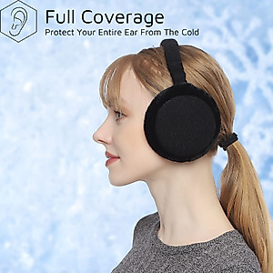 Premium Earmuffs for Women Winter Foldable & Adjustable Ear Warmers Thermal Ear Covers