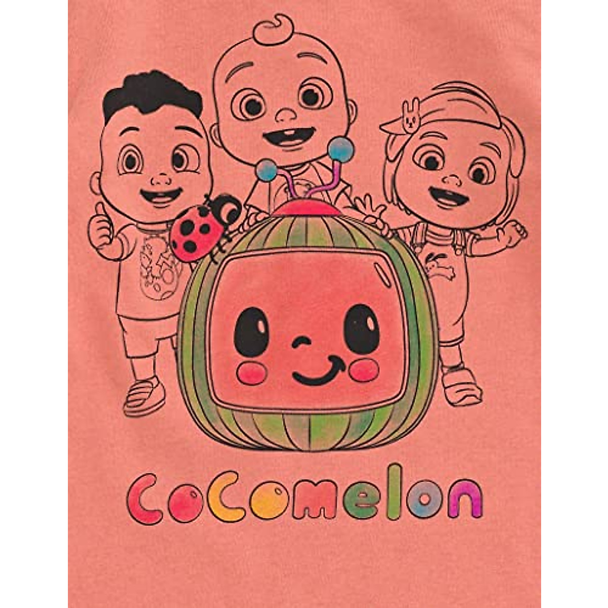 CoComelon JJ Cody Nina Toddler Girls T-Shirt and Leggings Outfit Set Orange/Gray 3T