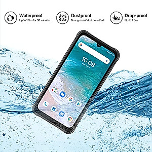 UMIDIGI Bison PRO Rugged Unlocked Smartphones,4GB+128GB Android 11 IP68/IP69K Waterproof Shockproof Phone Helio G80 48MP Camera 6.3" FHD+ 5000mAh Fast Charge Global Version NFC Rugged Smartphone