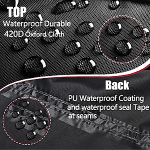 ClawsCover Heavy Duty Folding Treadmill Cover Waterproof Dustproof Running Machine Cover Exercise Workout Equipment Protective with Windproof Drawstring and Air Vents for Home Gym Indoor Outdoor