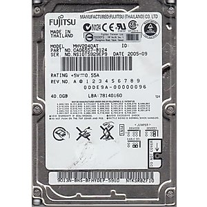 Fujitsu MHV2040AT 40GB UDMA/100 4200RPM 2MB 2.5-Inch Notebook Hard Drive