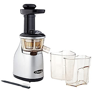 Omega Vertical Low Speed Juicer, 150-Watt, Silver