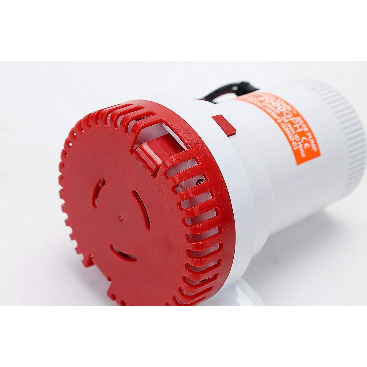 Amarine Made Non Automatic Bilge Pump for Boats 2000 GPH Submersible Pump 12V Boat Marine Plumbing Electric with Hose ID 29mm 1-1/8 Outlet 8.5A White