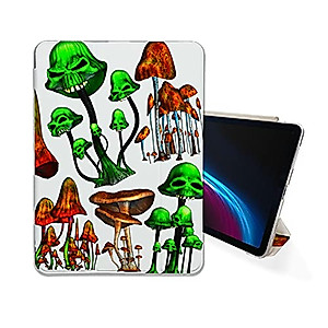 Cute Trippy Mushroom Toadstool case Compatible with iPad Mini Air Pro 7.9 8.3 9.7 10.2 10.9 11 12.9 inch Pattern Cover New 2022 2021 Trifold Stand 3 4 5 6 7 8 9 Generation 597 (9.7" 5/6 gen)