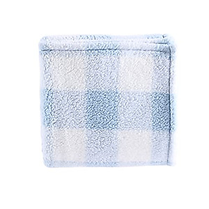 Shabby Chic® - Throw Blanket, Plaid Sherpa Bedding with Solid Reverse, Cozy Home Decor for Bed or Couch (Gingham Blue)