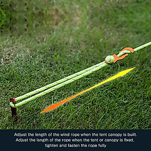 Yillsen Ultralight Aluminum Alloy Guyline Cord Adjuster Tent Tensioners Rope Adjuster for Tent Camping Hiking Backpacking Outdoor Activity Pack of 11 Blue