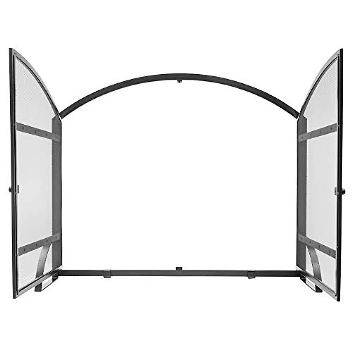 Pleasant Hearth Harper Arched Fireplace Screen with Doors