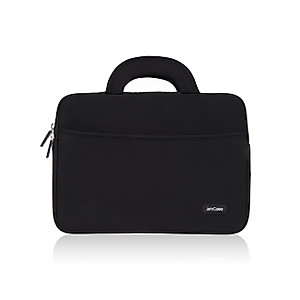 amCase Chromebook Case-11.6 to 12 inch Neoprene Travel Sleeve with Handle-Black