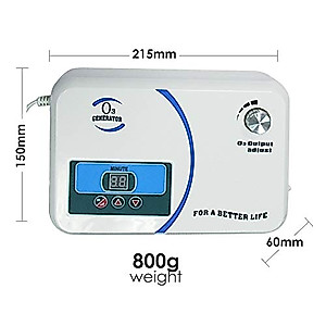 Gain Express Enaly Ozone Generator OZX-300AT 500mG/hr Home O3 Generator with Air Dryer/Timer/Adjustable Output