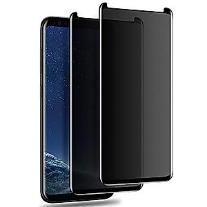LYWHL 2 Pack for Samsung Galaxy S9 Plus Privacy Screen Protector, Anti-Spy 9H Hardness Tempered Glass Film for Galaxy S9 Plus / S9+ / S8 Plus / S8+ [Case Friendly] [Bubble Free]