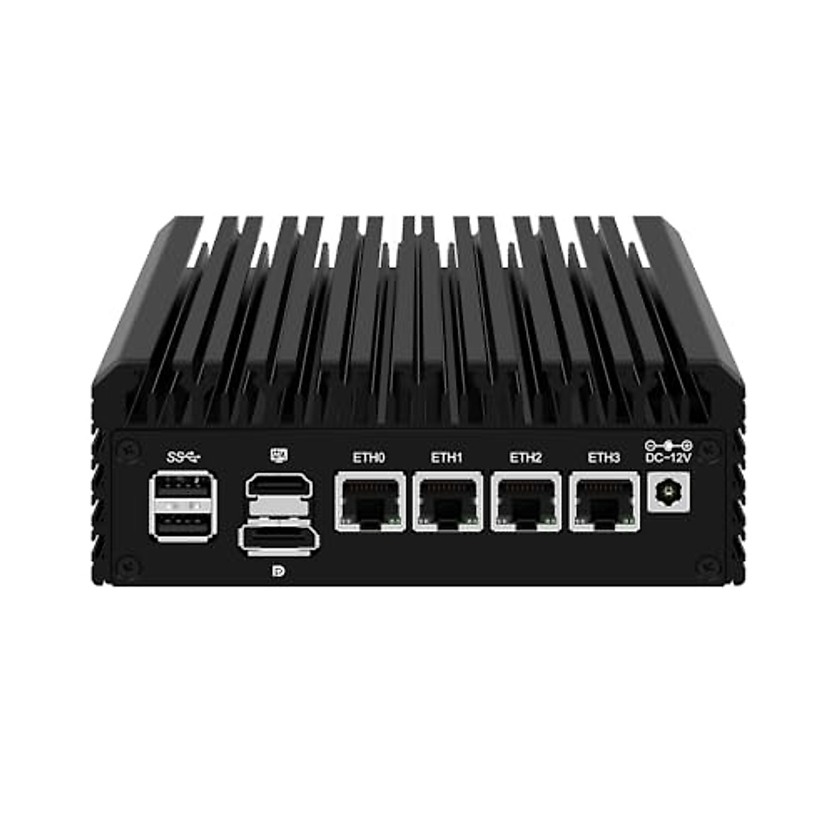 HUNSN Micro Firewall Appliance, Mini PC, OPNsense, VPN, Router PC, Intel N5105, RJ03, AES-NI, 4 x Intel 2.5GbE I226-V LAN, Type-C, TF, M.2 WiFi 6 Slot, 8G RAM, 64G SSD