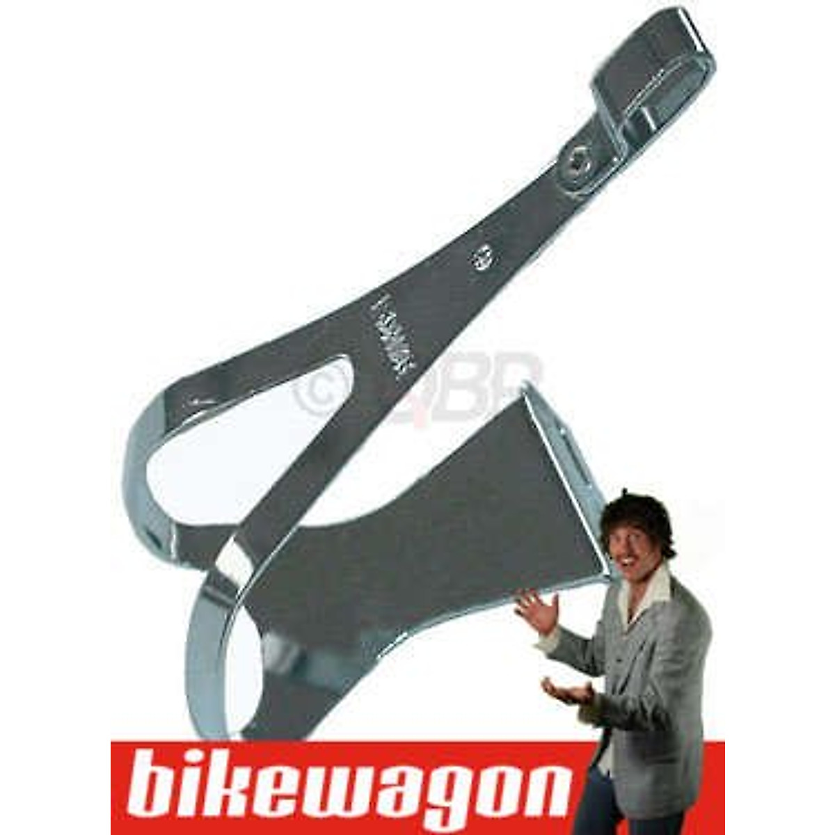 MKS Toeclips Pair Size L Chrome