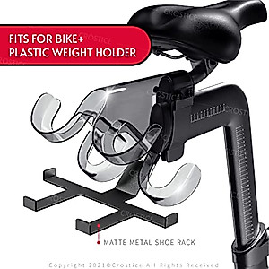Crostice Shoes Hanger Compatible With Peloton Bike Plus, Shoes Holder for Bike+ Plastic Weight Holder(Not for Metal Weight Holder), Accessories Compatible With Bike Plus