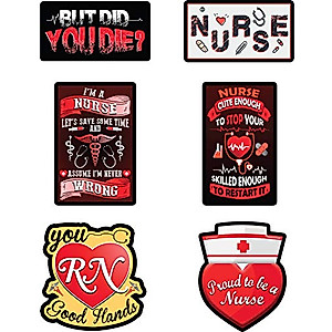 Nurse Stickers - Support Nurses with These Medical Stickers - Show Your Nursing Pride - Cool Stickers for Nurses - Pack of 33