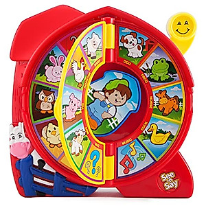 Fisher-Price Little People Toddler Learning Toy, See 'n Say The Farmer Says, Interactive-Game with Music Sounds and Phrases Ages 18+ Months