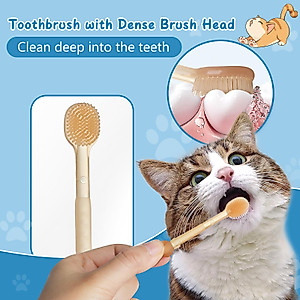 sodknow Silicone Soft Cat Dog Toothbrush (Yellow, Common) (01)