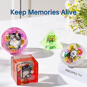 LET’S Resin Resin Kits and Molds Complete Set, 16OZ Resin Molds Silicone Kit Bundle with Sphere, Pyramid Molds, Resin Epoxy Starter Kit for Beginner Resin Casting