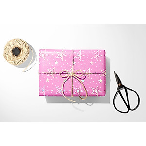 CC wonderland zone Girl Gifts Wrap Paper Roll 17 Inches,Pink Gifts Wrapping Paper,Girl Birthday Wrapping Paper,1 Roll of Each of The 3 Styles