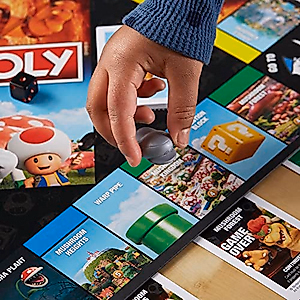Hasbro Gaming Monopoly The Super Mario Bros. Movie Edition Kids Board Game, Family Games for Super Mario Fans, Ages 8+