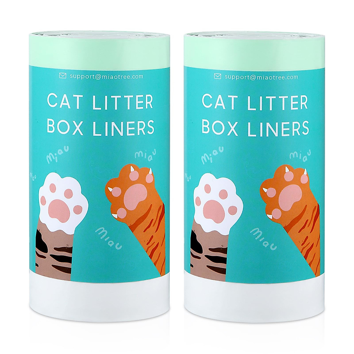 KropBom Cat litter Box Liners,20 Count 37" x 19" Large Extra Durable Heavy Duty Litter Pan Liner Bags with Drawstring for Pet Cat Litter Box Tray (Unscented)