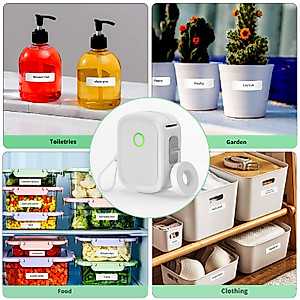 Label Maker Gap Tape 3 Rolls, Adapted Cable Label Print Paper Standard Laminated Office Labeling Tape Replacement, Oil Proof Waterproof Tearproof(White) (not Compatible with D110)