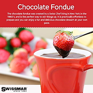 Swissmar F12066 4-Piece Sweetheart Chocolate Fondue Mug Set