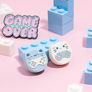 GeekShare Cute Animal Theme Thumb Grip Caps,Compatible with Switch/OLED/Switch Lite, Soft Silicone Joystick Cover,4PCS - Gaming Cat