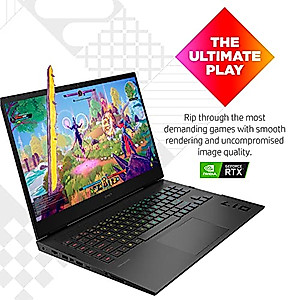 HP OMEN 17 inch Laptop, QHD 165Hz Display, 3ms Response Time, Intel Core i7-13700HX, 16 GB RAM, 512 GB SSD, NVIDIA GeForce RTX 4070 GPU (8 GB), Windows 11 Home, 17-cm2020nr (2023), Black