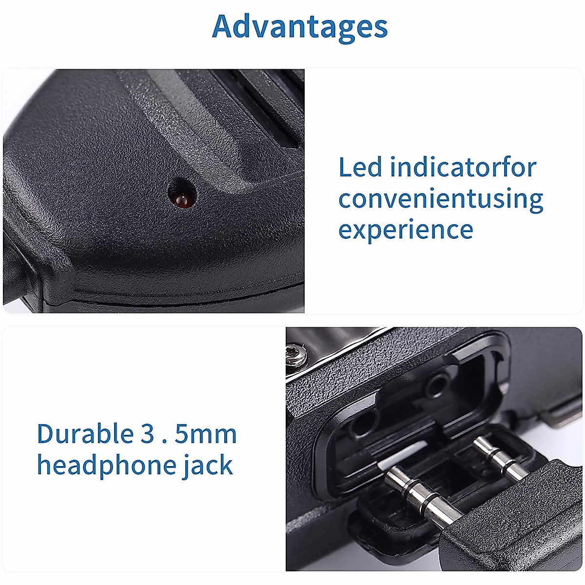 BAOFENG Two Way Radio Shoulder Handheld Speaker Mic, UV-5R Accessories,Long Range Walkie Talkies Earpiece with Mic UV-5R 5RPlus 5RA 5RB 5RC 5RD 5RE UV-82 82hp UV-S9 BF-F8HP etc.