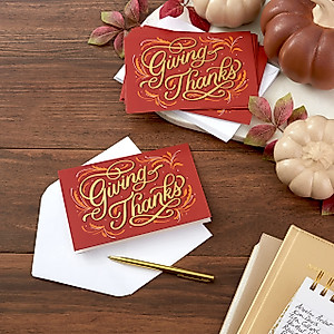Hallmark Thanksgiving Cards Pack, Giving Thanks (40 Cards with Envelopes)