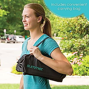 Summer Pop ‘N Sit Portable Booster Chair, Teal & Gray - Booster Seat for Indoor/Outdoor Use - Fast, Easy and Compact Fold