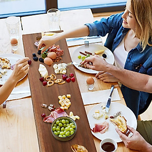 36" Acacia Wooden Charcuterie Boards with Handles, Extra Long Cheese Serving Board for Appetizers Food, Cutting Board Bread Meat Display Kitchen Decor