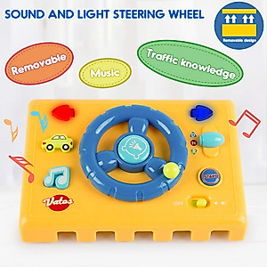 VATOS 5-in-1 Activity Cube Toys, Race Car Ramp Track,Toddler Toys, Montessori Stem Educational Cars Toys for 2 3 Years Old Boy and Girl, Great Gift as Toddler Boy Toys