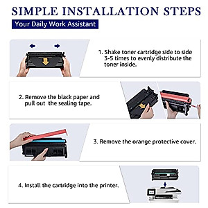 Mooho Compatible Toner Cartridge Replacement for HP 58A CF258A 58X CF258X Toner for HP Laserjet Pro M404n M404dn M404dw MFP M428fdw M428fdn M428dw M404 Toner Printer (2 Black, with Chip)