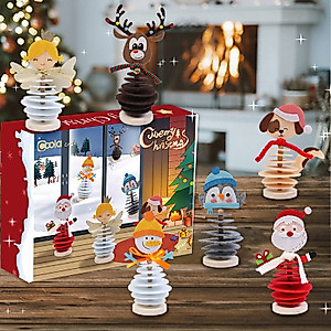 Coola Christmas Crafts Kit for Kids - Toy and Decorations Including 6 Snowman Angel Dog Penguin Redindeer Santa Claus DIY Activity Christmas Gift for Girls & Boys Home Ornament