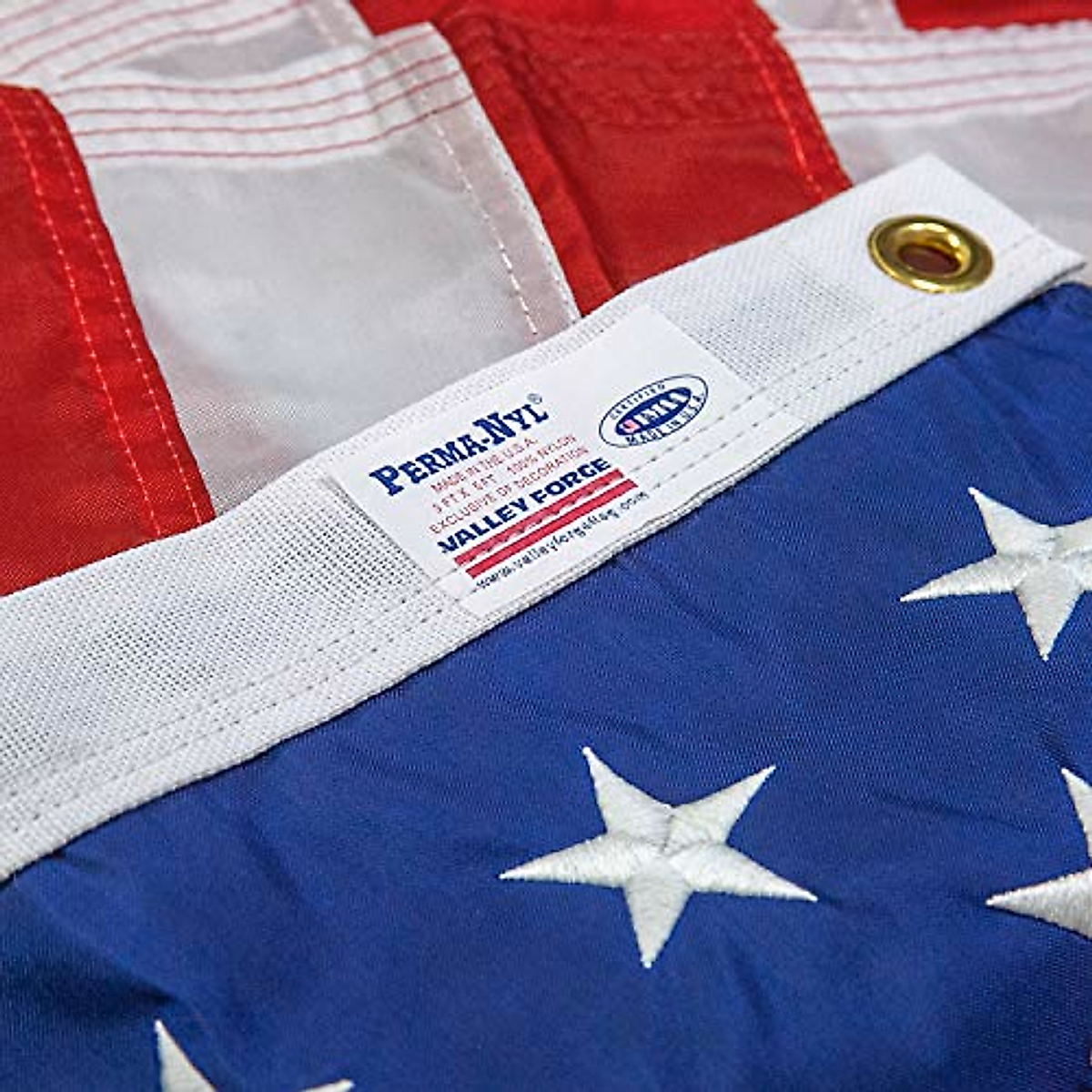 100% Made in the USA - 3'x5' ft – Perma-Nyl Sewn Nylon with Grommets - Sturdy, Durable, and Patriotic - Great For Gardens, Homes, Patios and Cars – By Valley Forge Flag