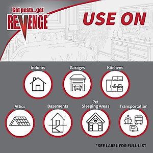 Bonide Revenge Dual Action Bedbug & Insect Room Fogger, Pack of 3 Long Lasting Protection Against Fleas, Ticks, Cockroaches, Ants